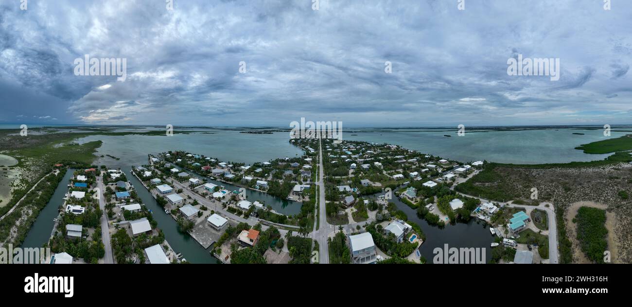 Aerial view of Sugarload Key in the Florida Keys, Florida Stock Photo ...