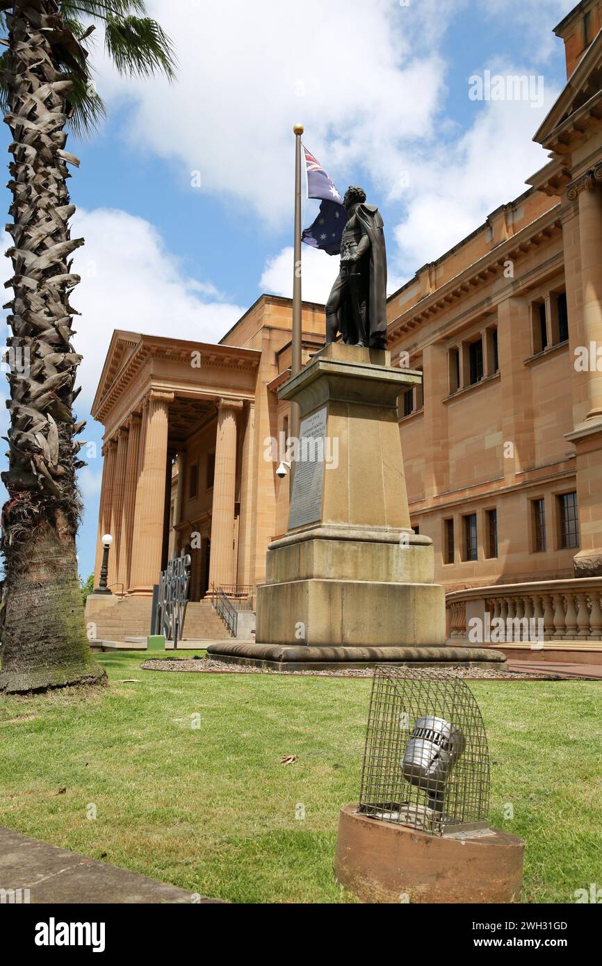 Statue of lieutenant General Richard Bourke, State Library, Sydney, NSW ...
