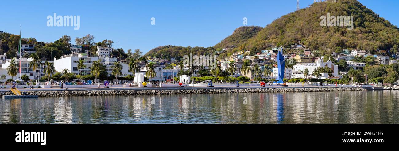 Manzanillo, Mexico - 16 January 2024: Scenic panoramic landscape view ...