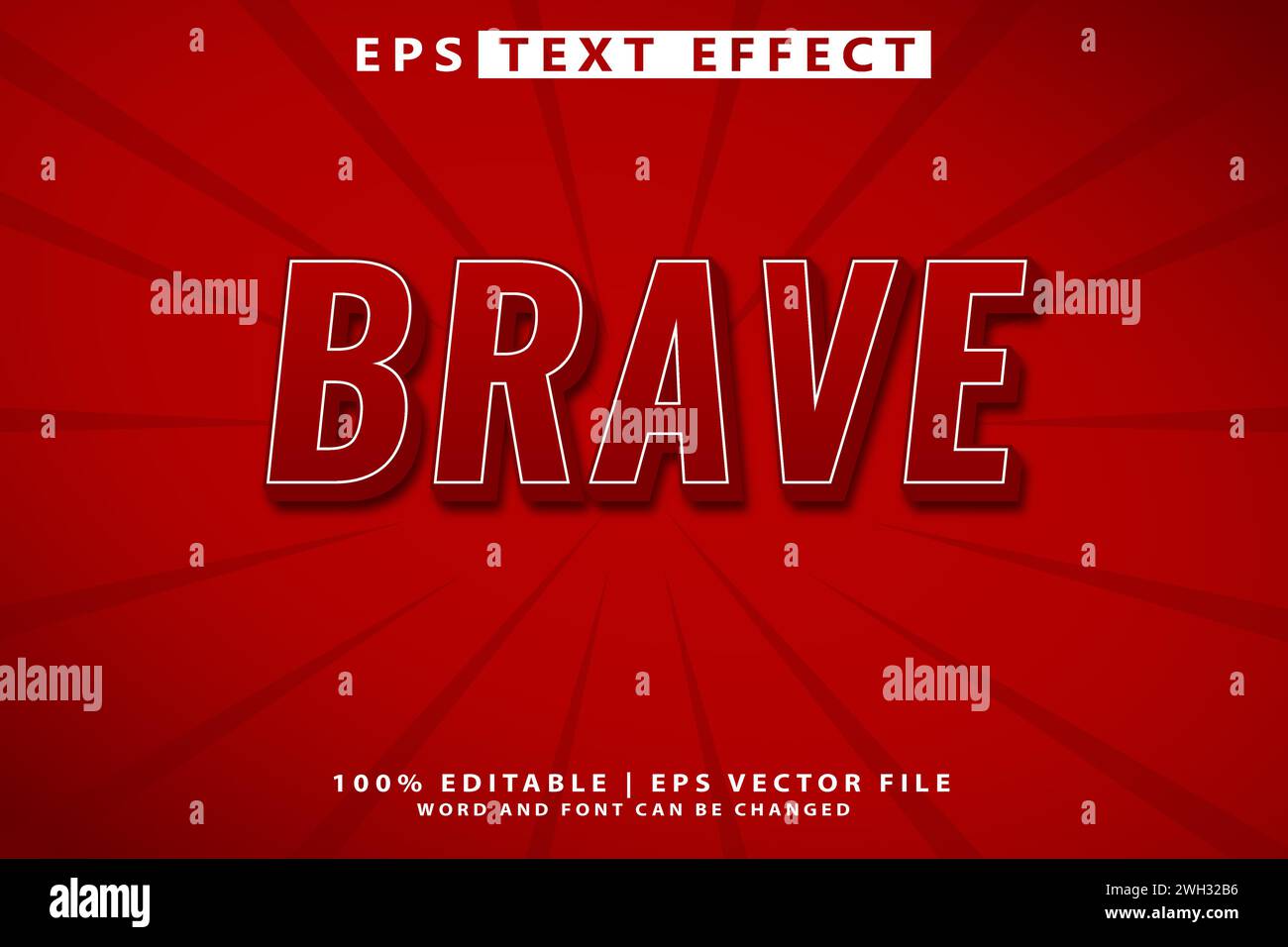 Editable bold text effect hi-res stock photography and images - Alamy