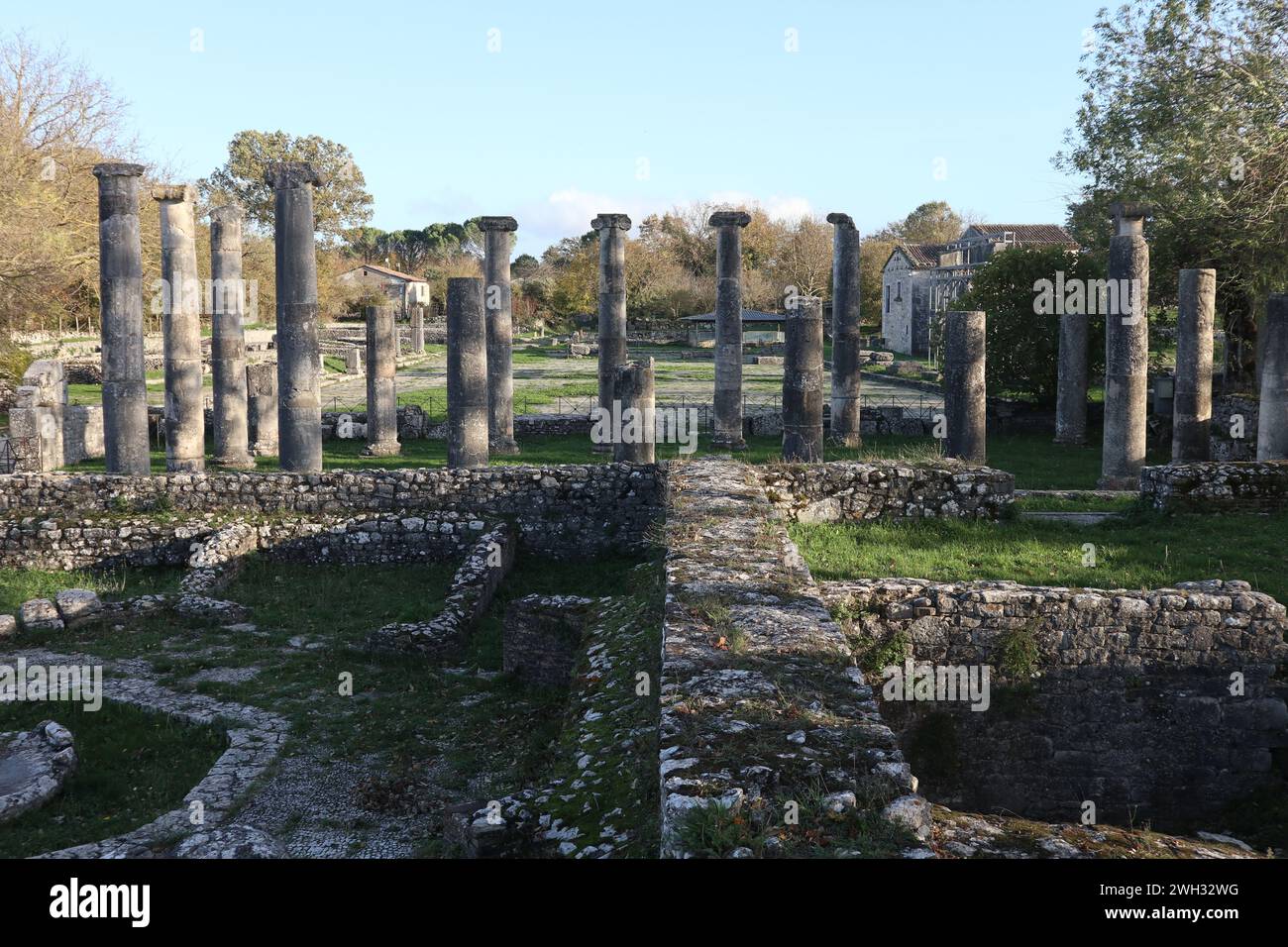 Altilia - Colonne della Basilica nel Parco Archeologico di Sepino dal ...