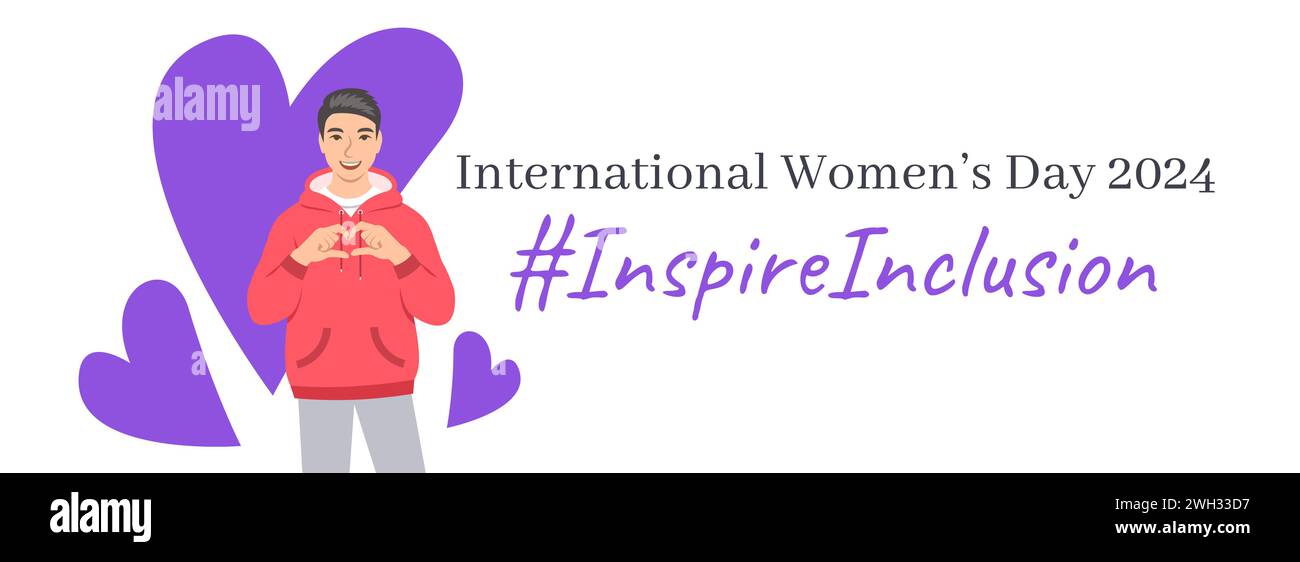 Inspire inclusion campaign pose. International Women's Day 2024 theme ...
