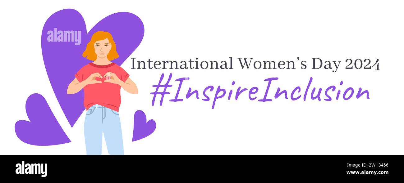 Inspire inclusion campaign pose. International Women's Day 2024 theme ...
