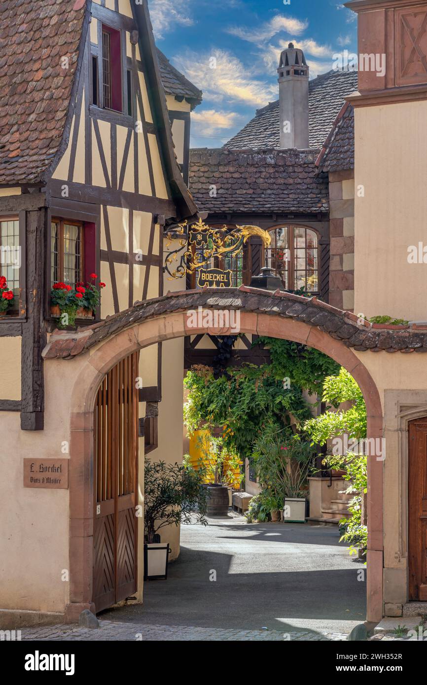 Mittelbergheim, France - 09 10 2020: Alsatian Vineyard. View of a ...