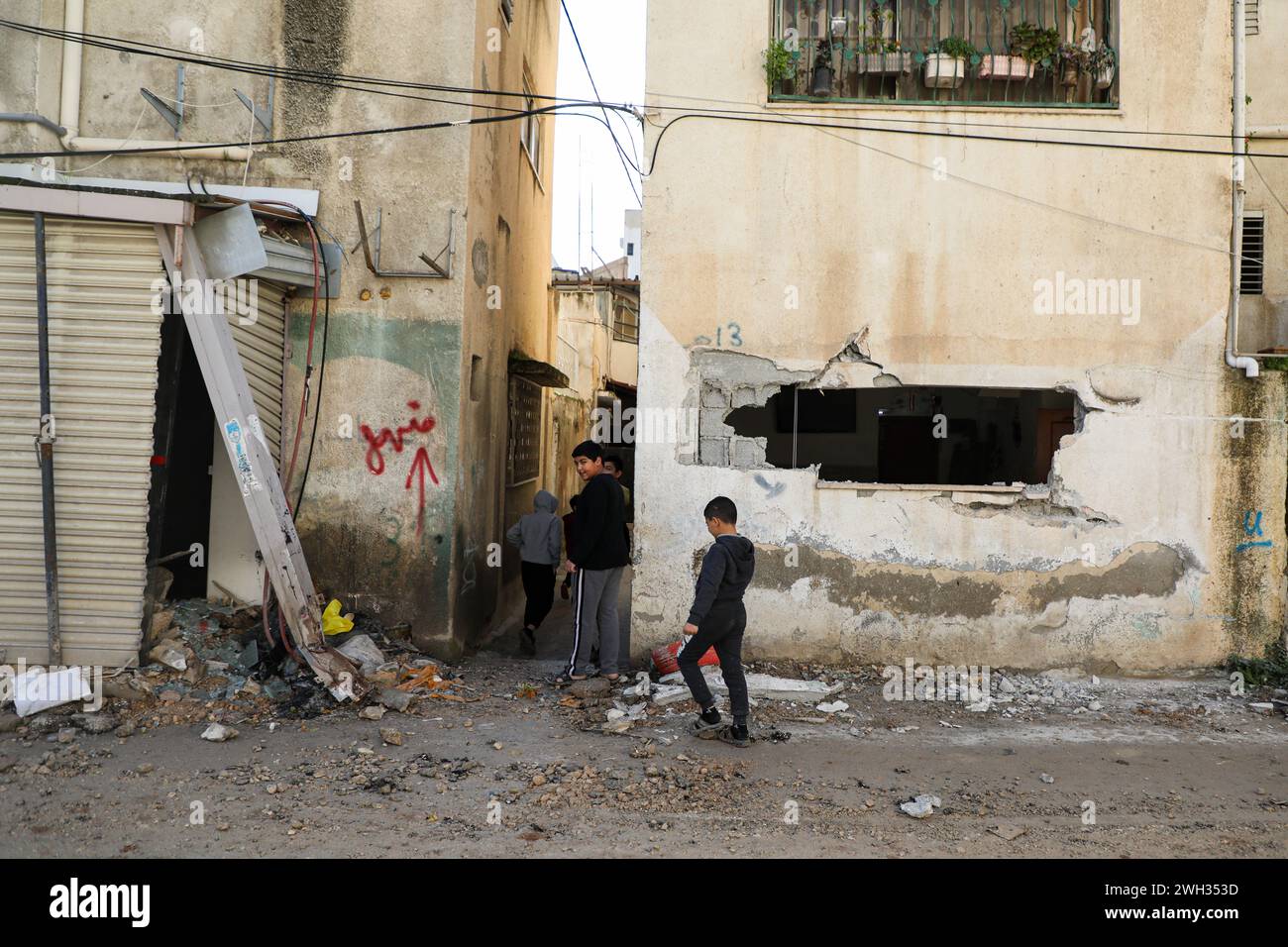 February 7, 2024: Jenin, West Bank, Palestine. 7 February 2024 ...