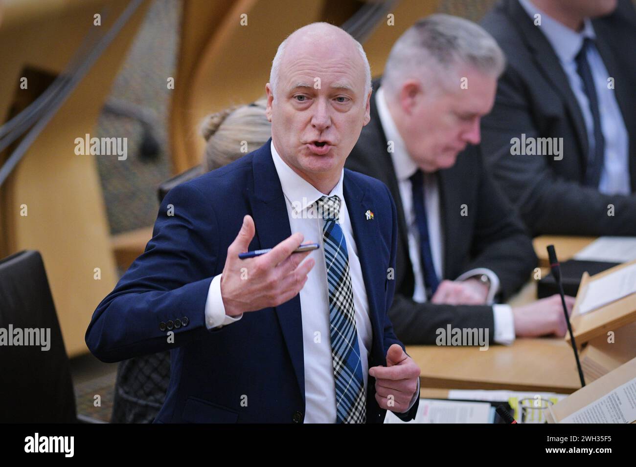 Edinburgh Scotland, UK 07 February 2024. Minister for Local Government ...