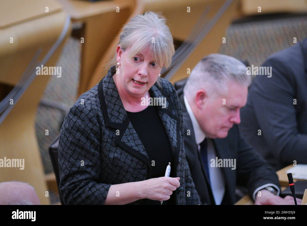 Edinburgh Scotland, UK 07 February 2024. Deputy First Minister Shona ...