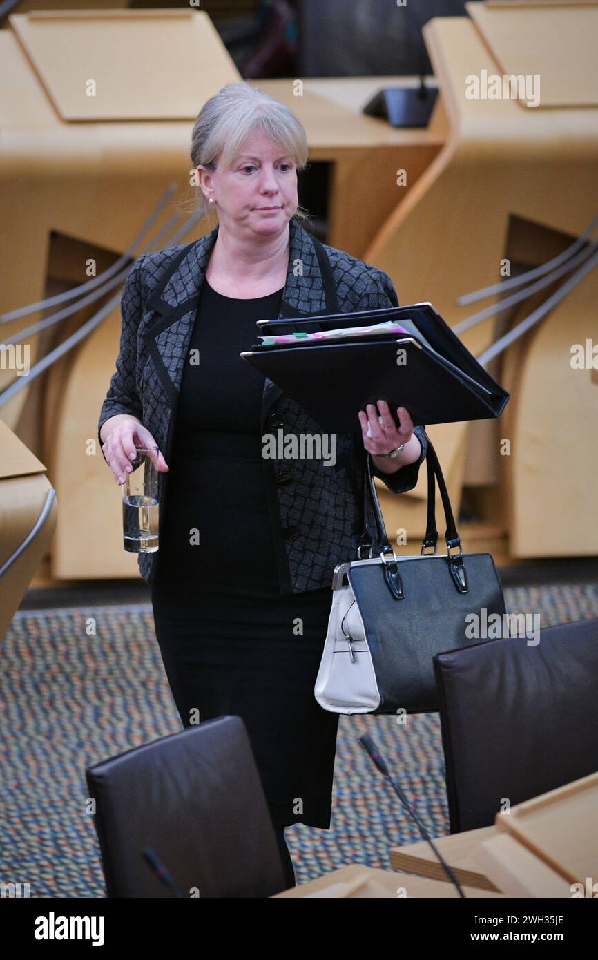 Edinburgh Scotland, UK 07 February 2024. Deputy First Minister Shona ...