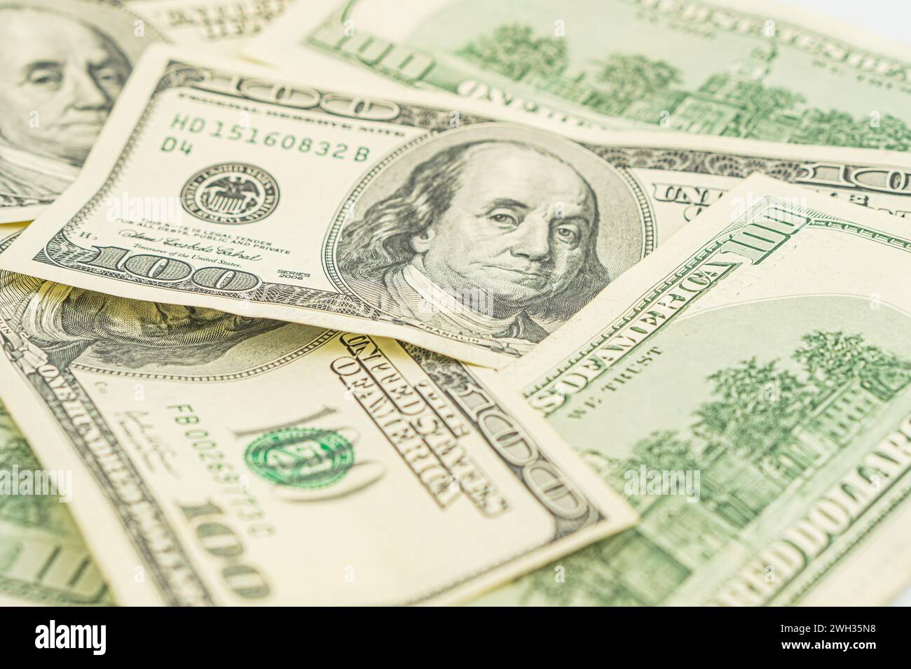 Background of 100 dollar bills. Lots of 100 dollar bills, the concept ...