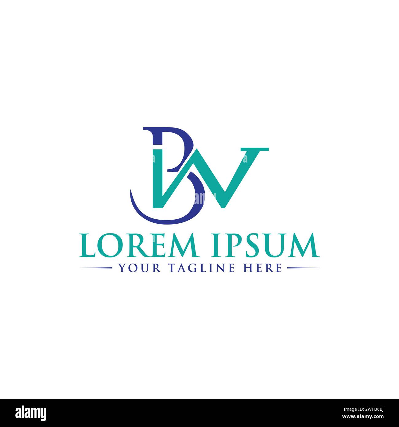 Bw logo design hi-res stock photography and images - Alamy