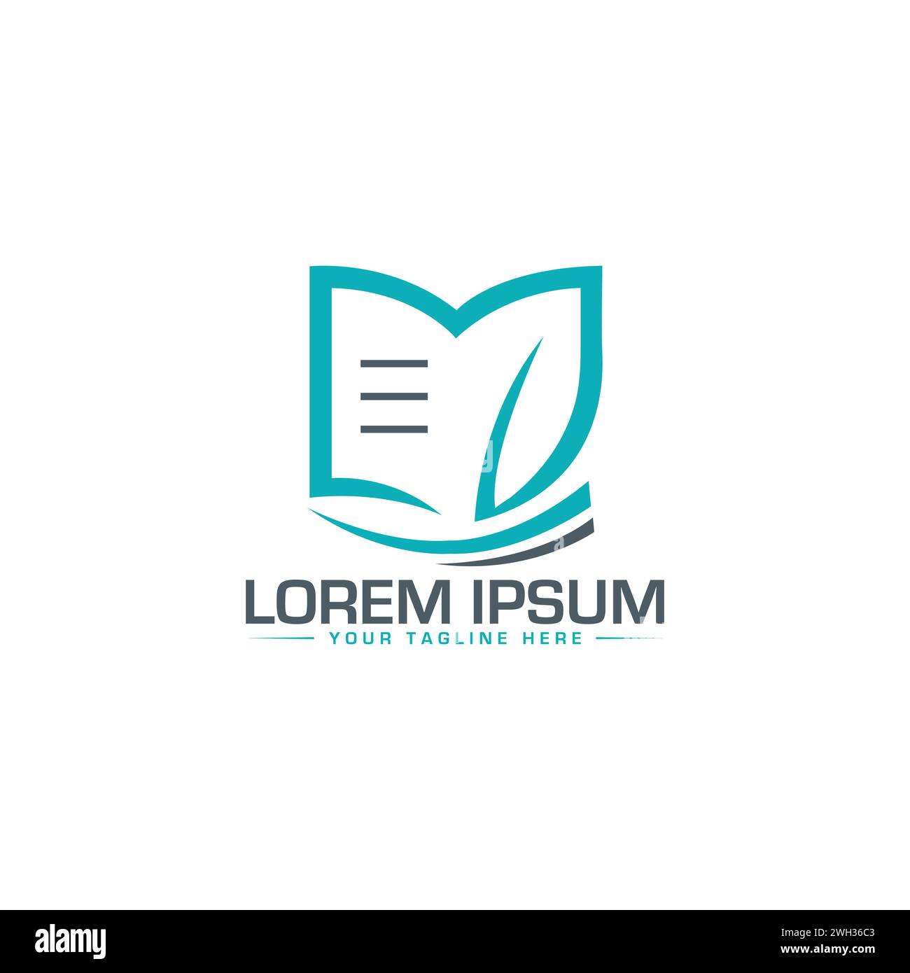 Book Logo Design. Unique and Creative Book Logo Design. Education Logo ...