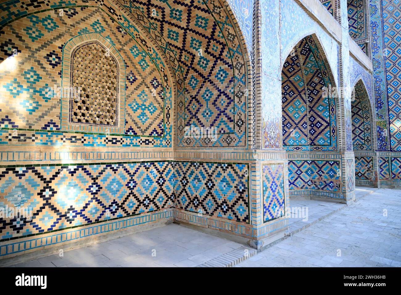 The Nodir Devon Begi Madrasah in Bukhara, Uzbekistan Stock Photo - Alamy