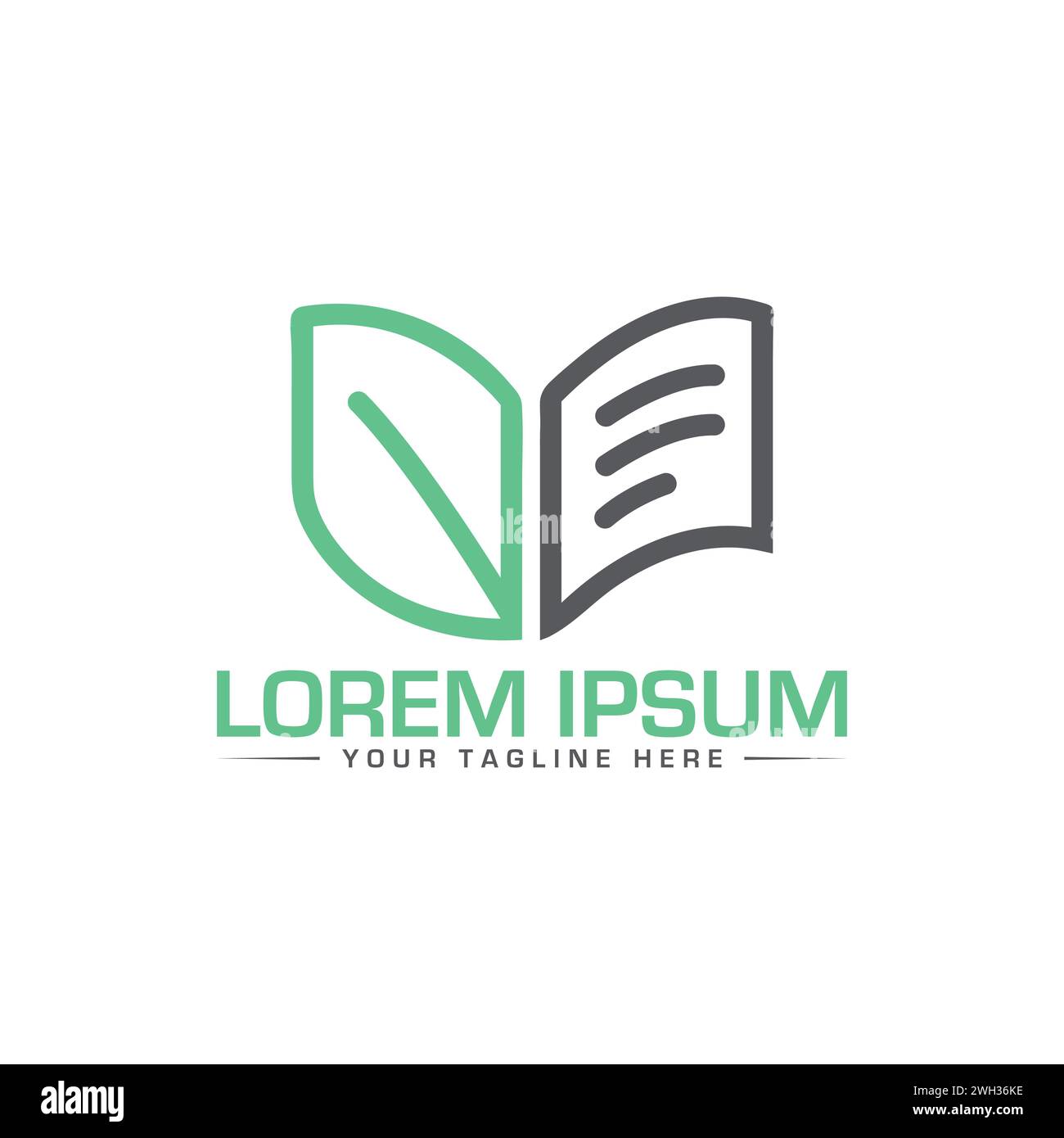 Book Logo Design. Unique and Creative Book Logo Design. Education Logo ...