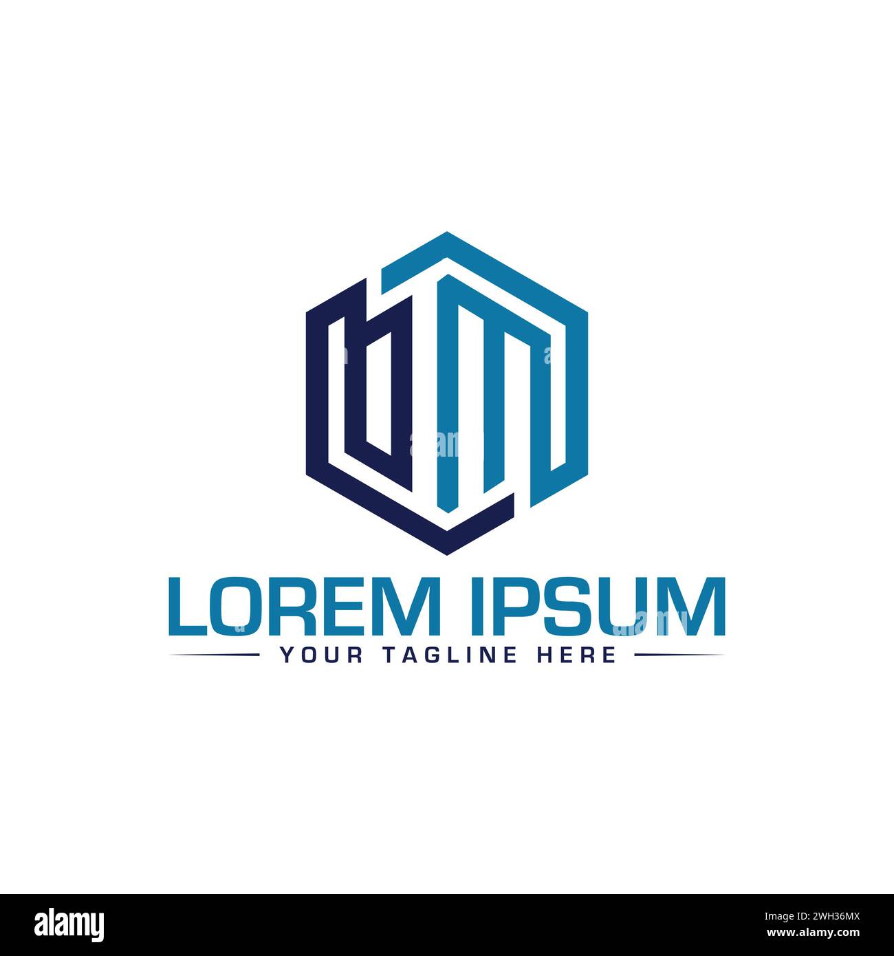 BM Logo Design. Creative BM Logo Design Stock Vector Image & Art - Alamy