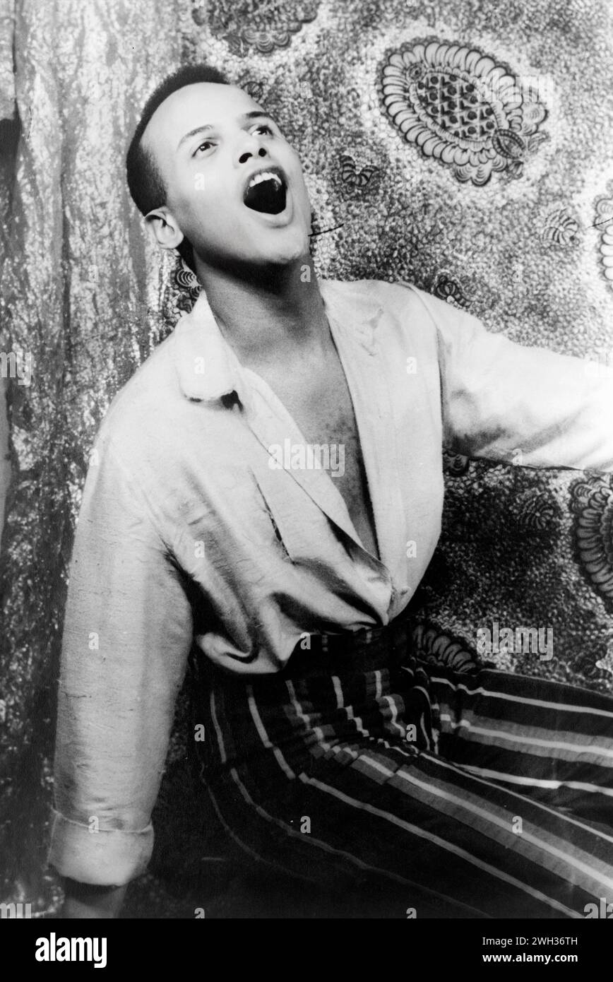 Harry Belafonte. Portrait of the American singer and actor, Harry ...