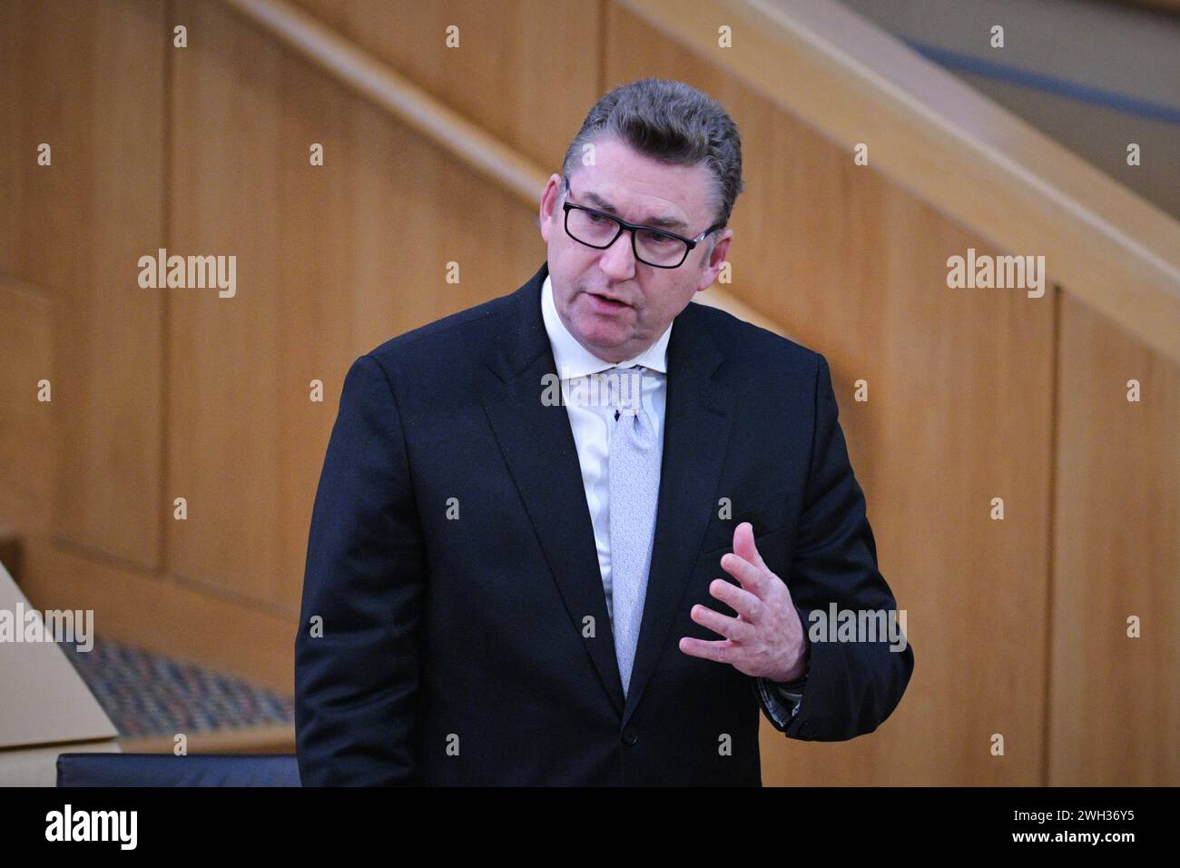 Edinburgh Scotland, UK 07 February 2024. Brian Whittle MSP at the ...