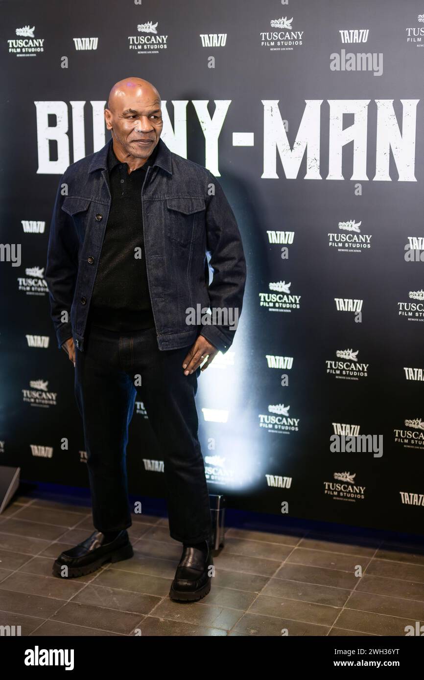Turin, Italy. 7 February 2024. Mike Tyson, American former professional ...