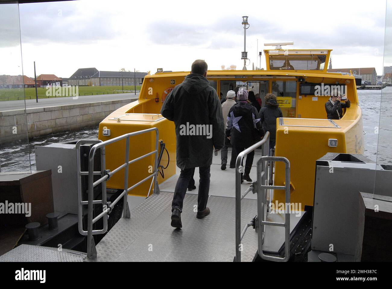 DENMARK / COPENHAGEN Habor transportation danish public transport ...