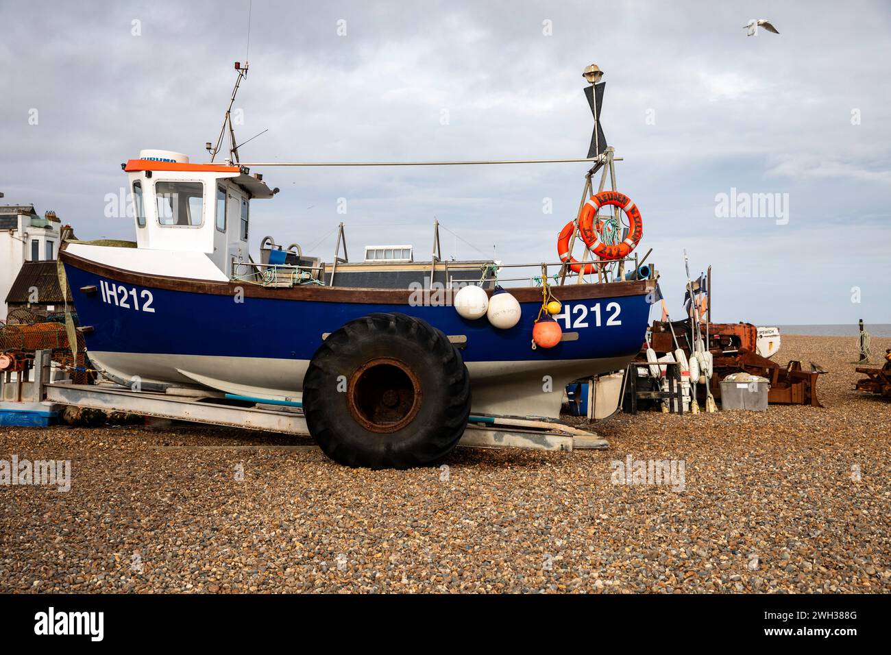 Aldeburgh,Suffolk,7th February 2024,After recent heavy downpours of ...