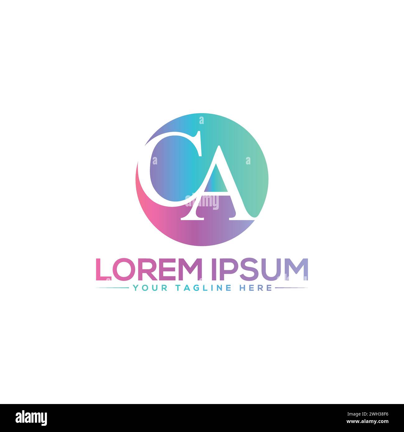 CA Letter Logo Design. Creative and Modern CA Logo Design Stock Vector ...