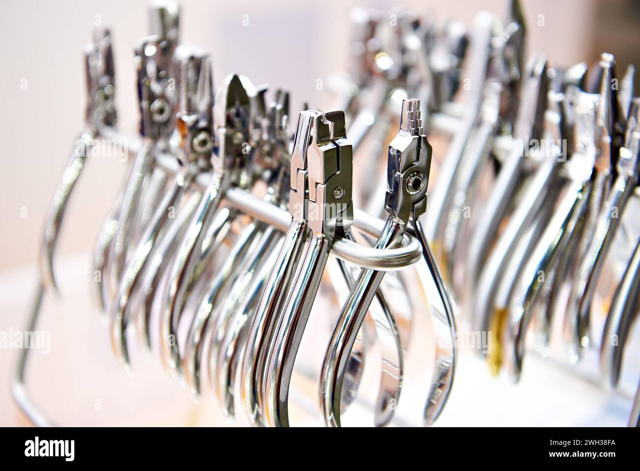 Instruments dental. Pliers and nippers Stock Photo - Alamy