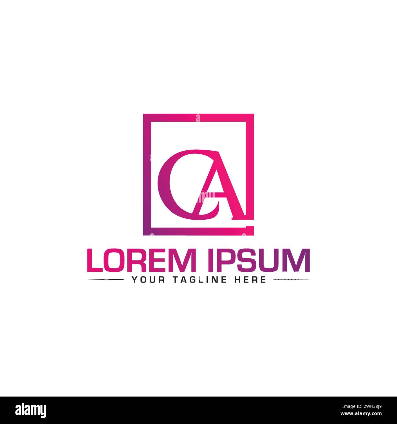 CA Letter Logo Design. Creative and Modern CA Logo Design Stock Vector ...