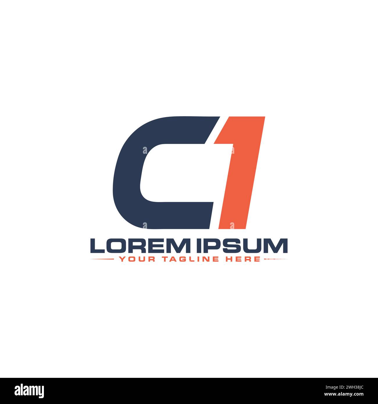 C1 Letter Logo Design Stock Vector Image & Art - Alamy
