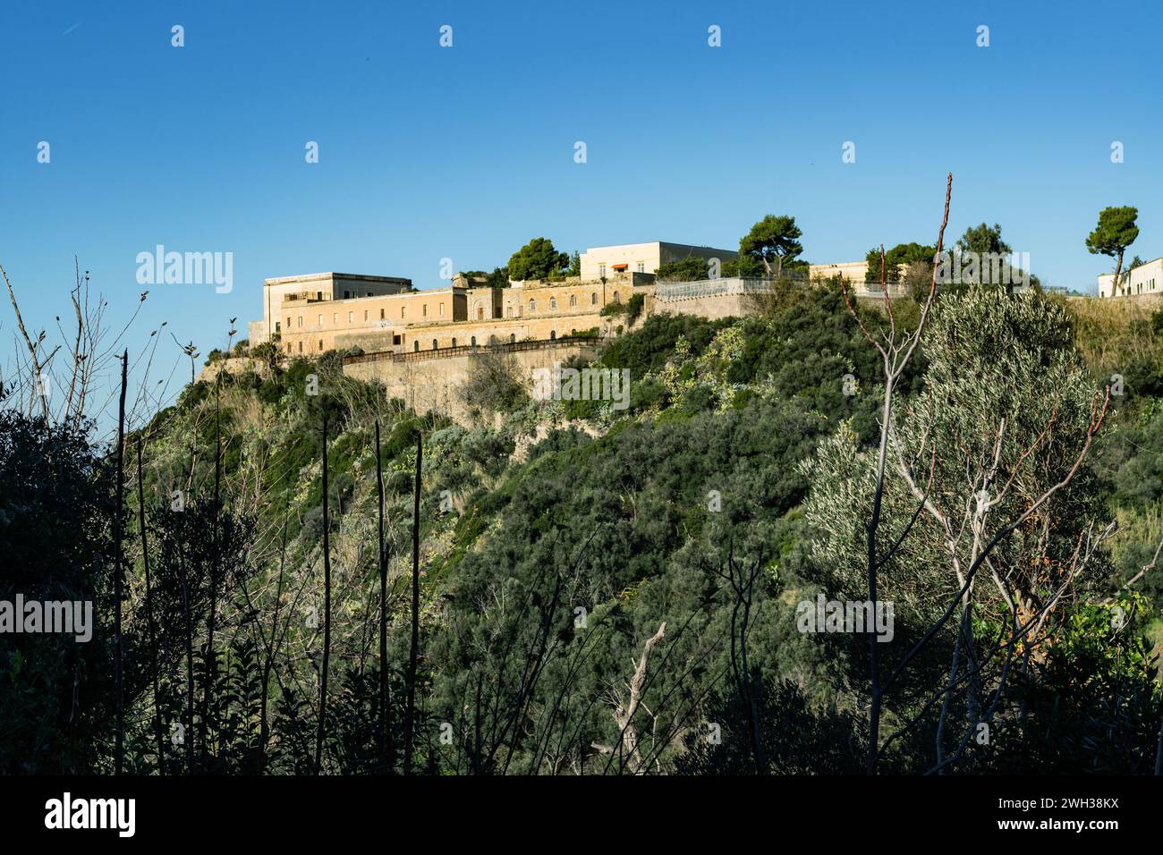The prison for youths on the island of Nisida at Posillipo, Naples ...