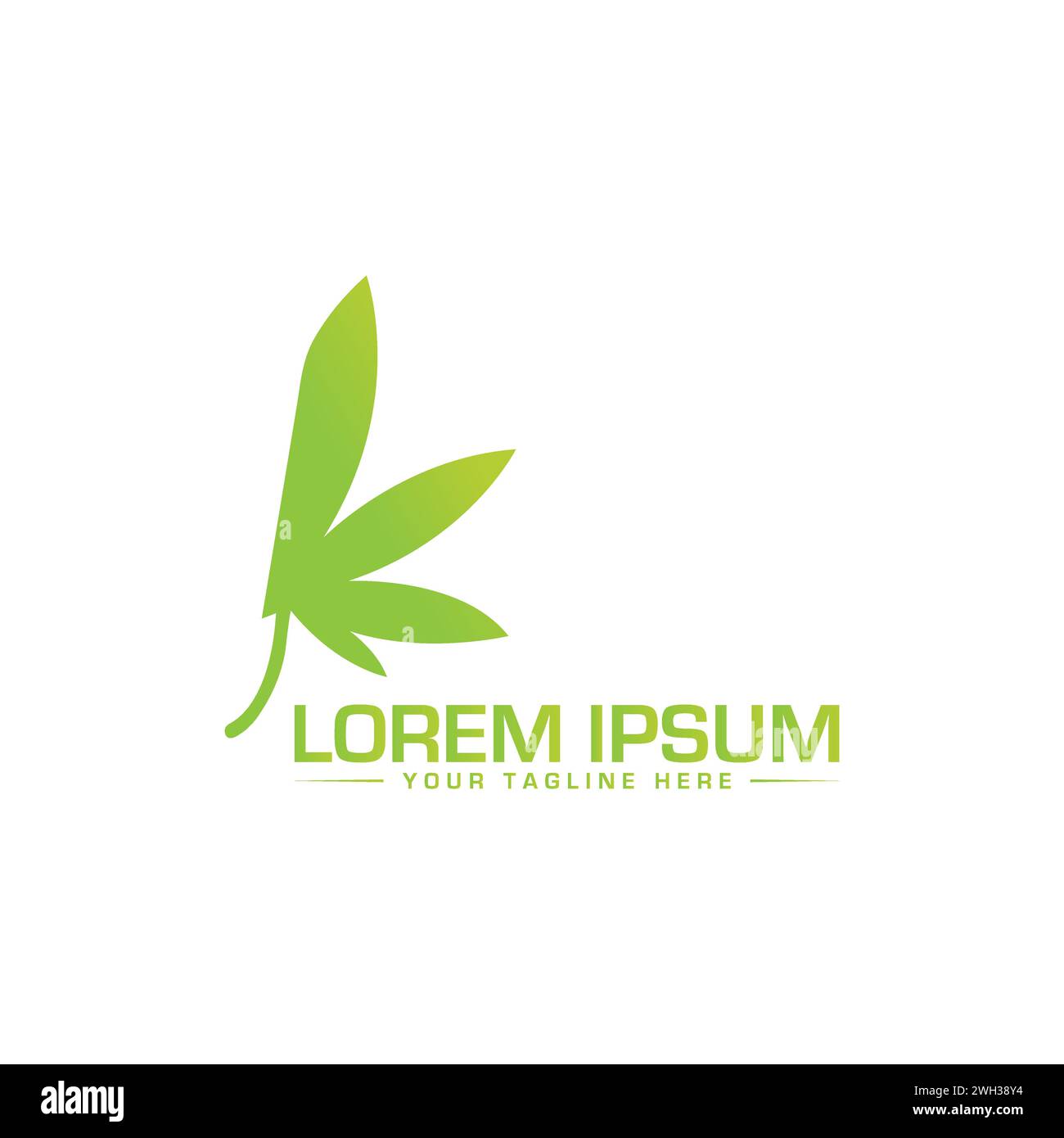 Marijuana Logo Design. Creative and Unique Marijuana Logo Design Stock ...