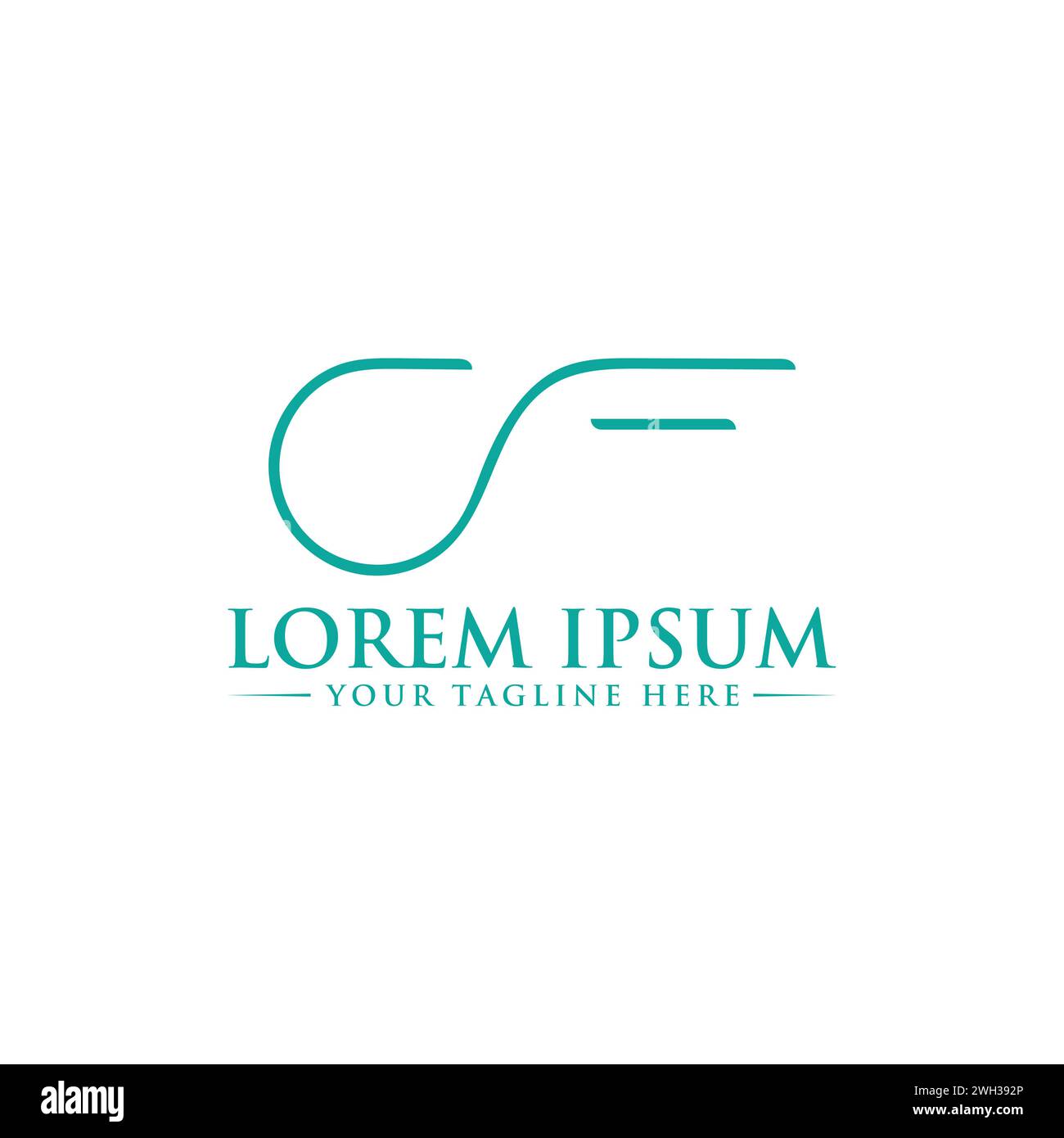 CF Letter Logo Design. Creative and Modern Logo Design Stock Vector ...