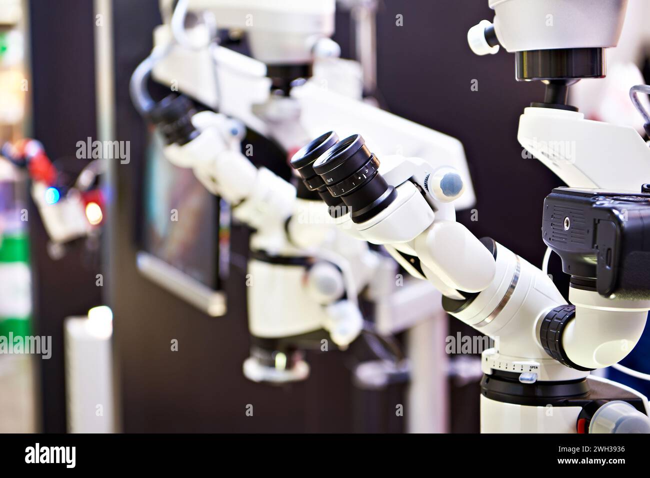 Dental surgical microscope on display Stock Photo - Alamy