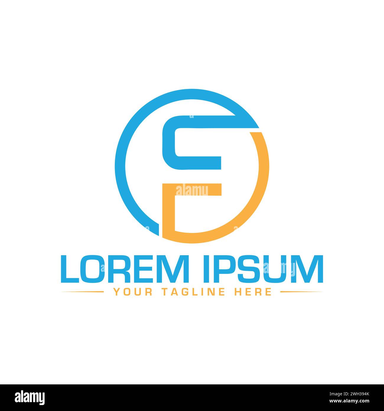 Cf modern logo hi-res stock photography and images - Alamy