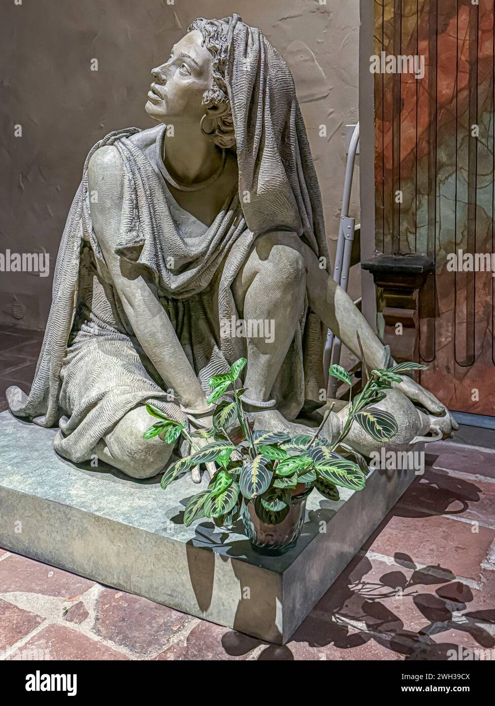 Santa Barbara, CA, USA - December 18, 2023: Mary Magdalena statue in ...