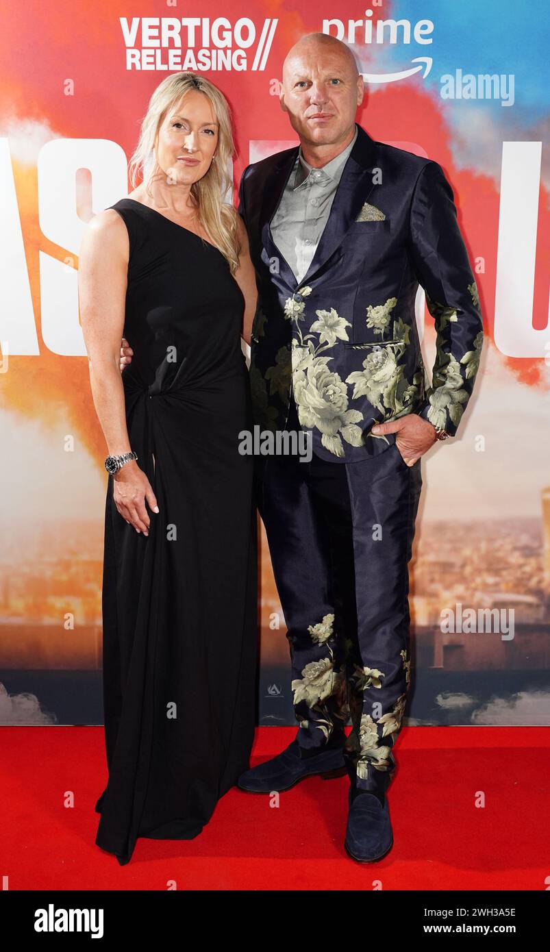 Tomi May (right) and guest attend the UK premiere of Gassed Up at ...