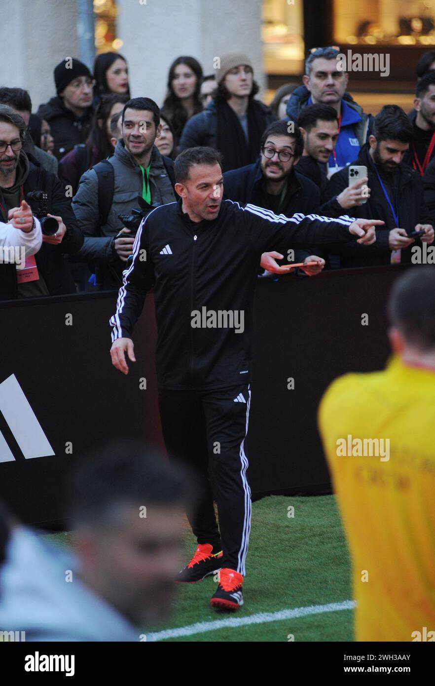 Milan, . 07th Feb, 2024. Milan, 02-07-2024 Alessandro Del Piero spoke ...