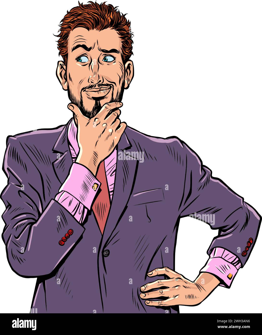 Interesting face Stock Vector Images - Alamy