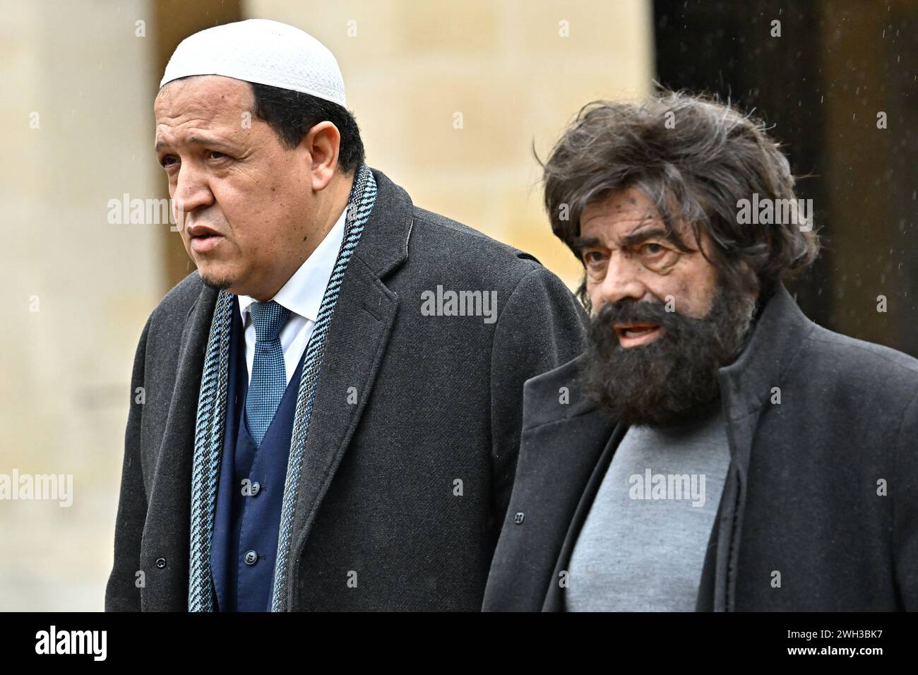 Paris, France. 07th Feb, 2024. Hassen Chalghoumi and Marek Halter ...