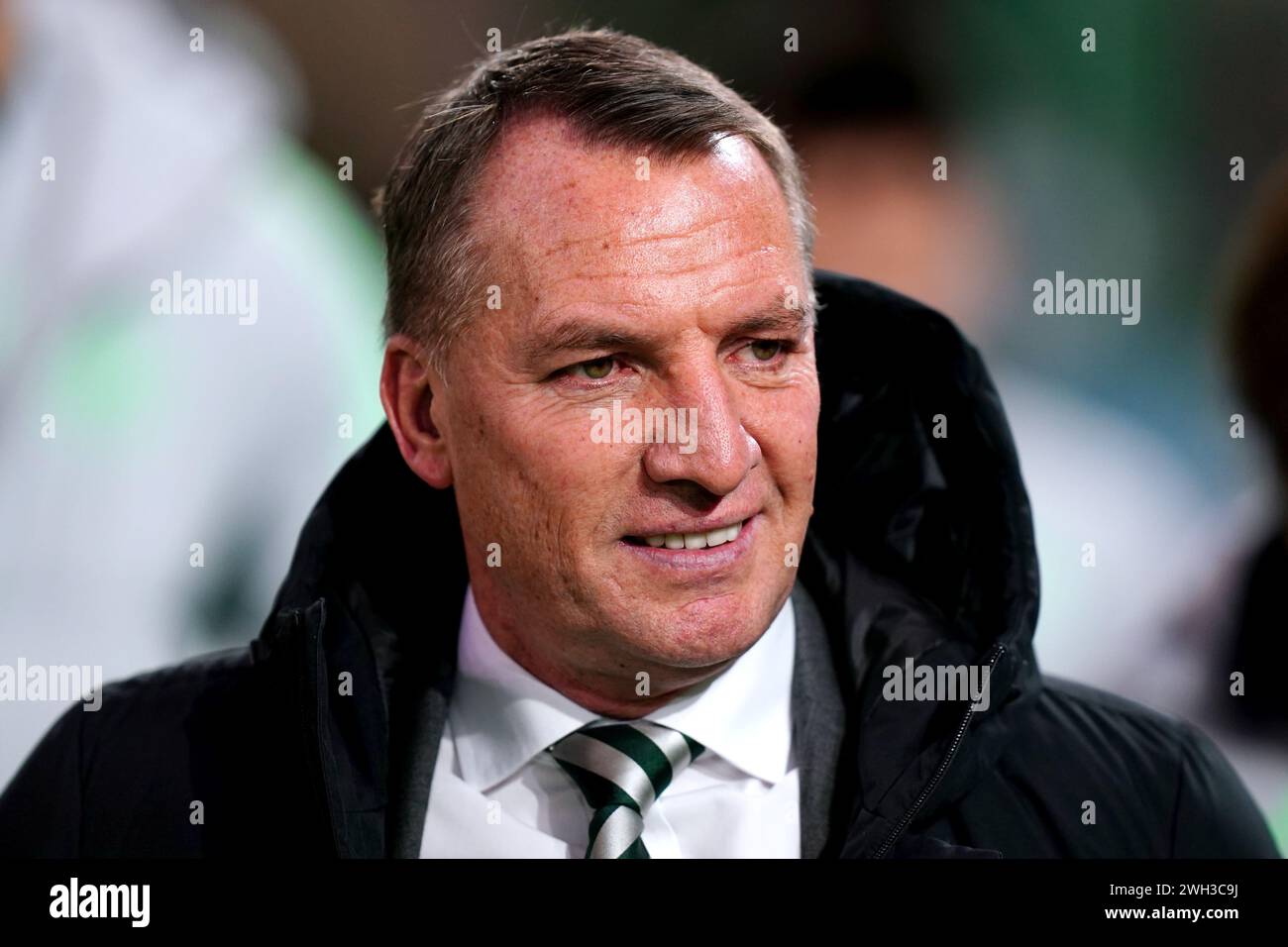 Celtic manager Brendan Rodgers arrives ahead of the cinch Premiership ...