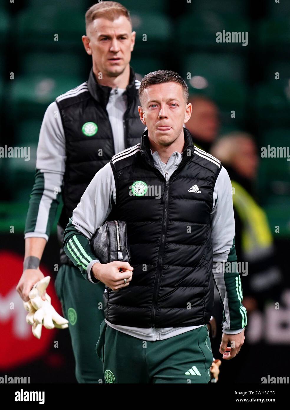 Celtic's Callum McGregor and Joe Hart arrive ahead of the cinch ...