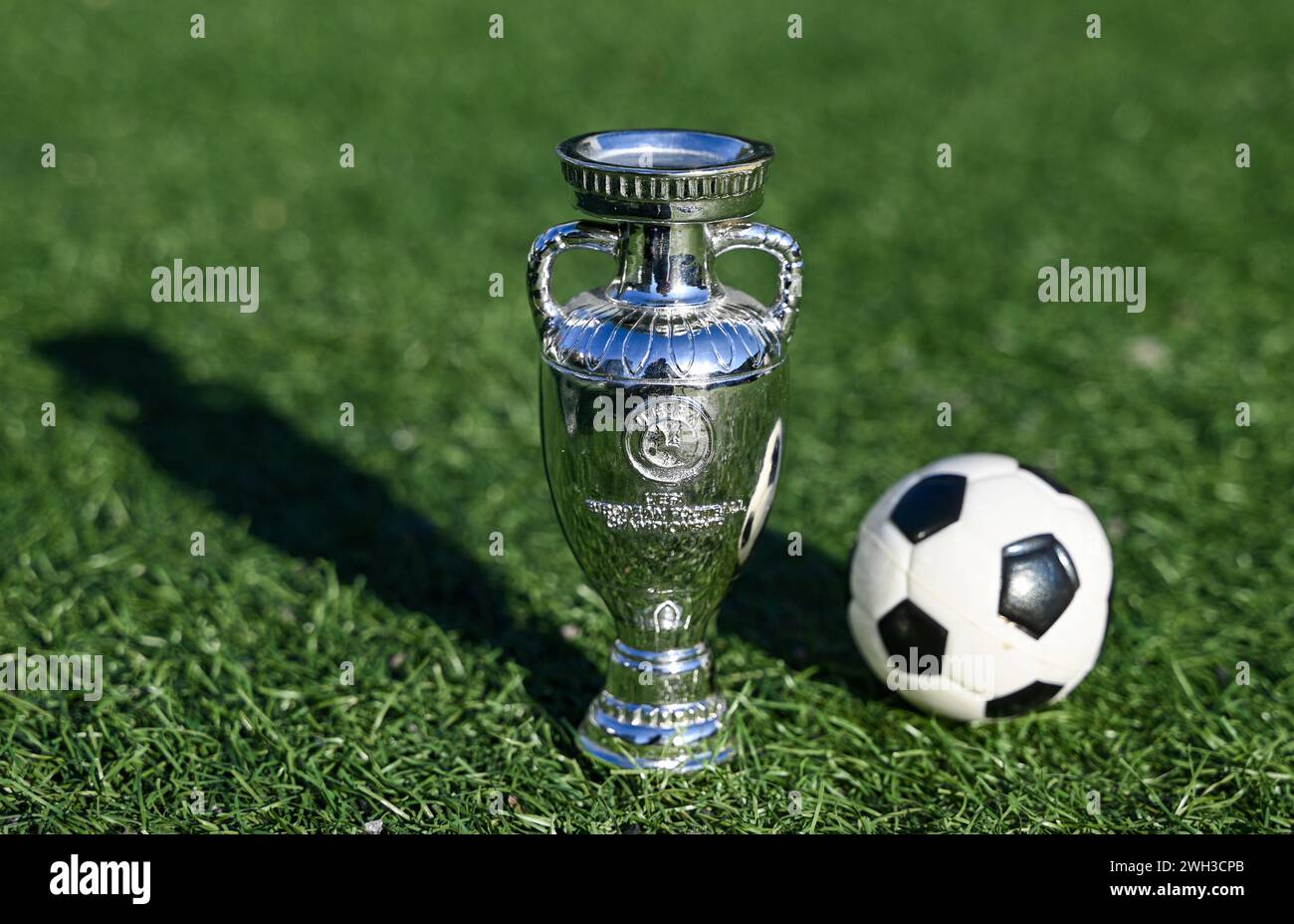 September 27, 2023, Berlin Germany. The trophy of the European Football ...