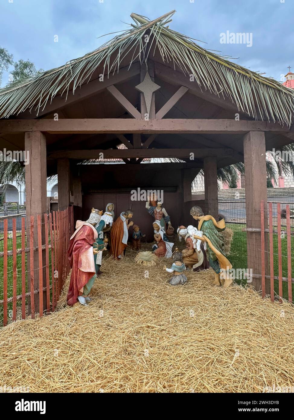 Santa Barbara, CA, USA - December 18, 2023: Figure statues in large ...