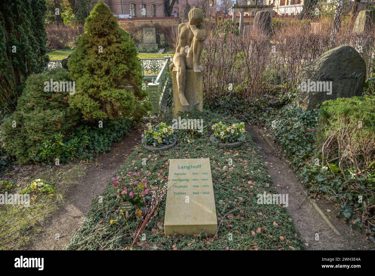 Renate, Wolfgang, Thomas und Tobias Langhoff, Grab ...