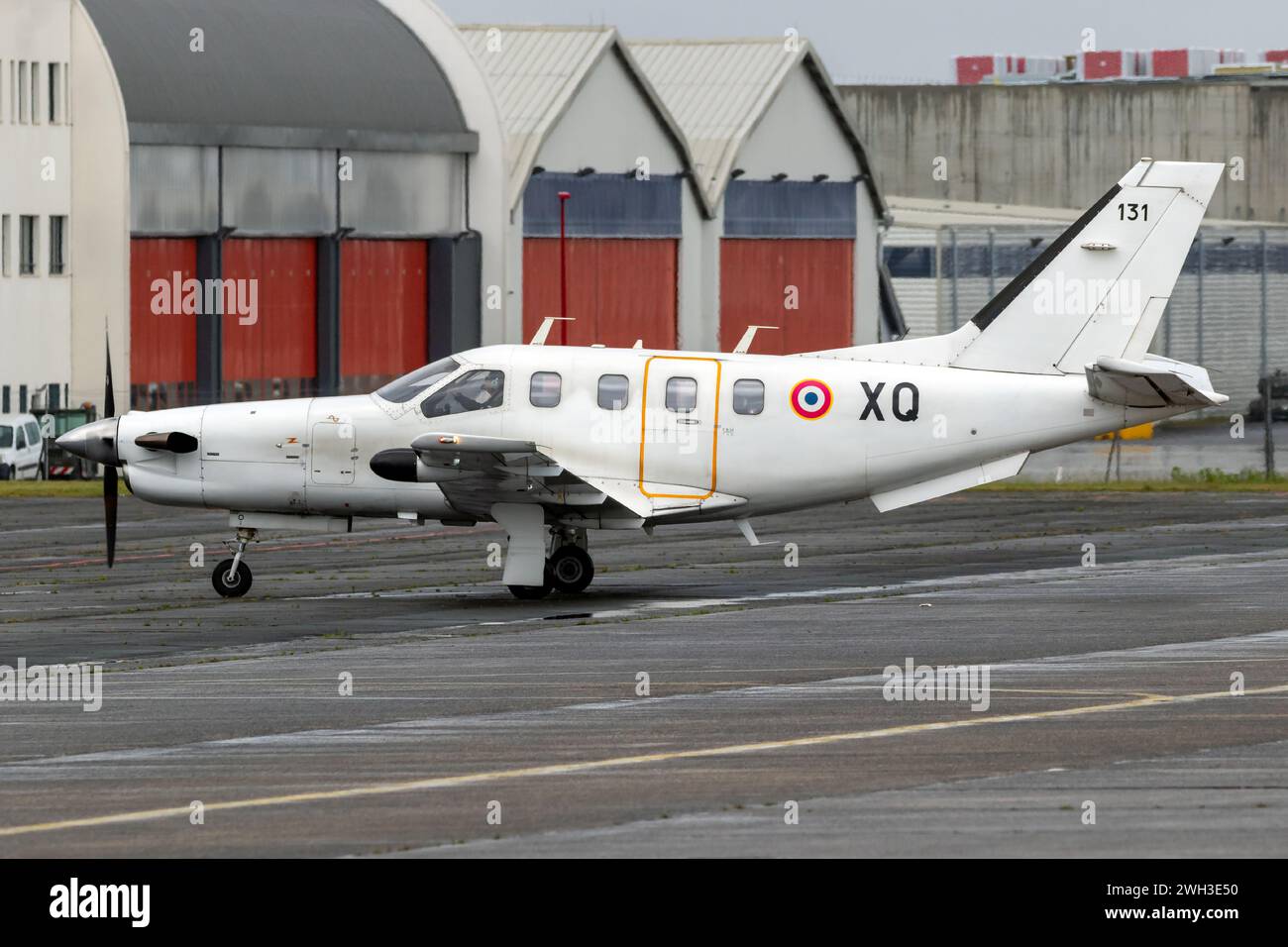 French Air Force Socata TBM 700A turboprop aircraft arriving at Mont-de ...