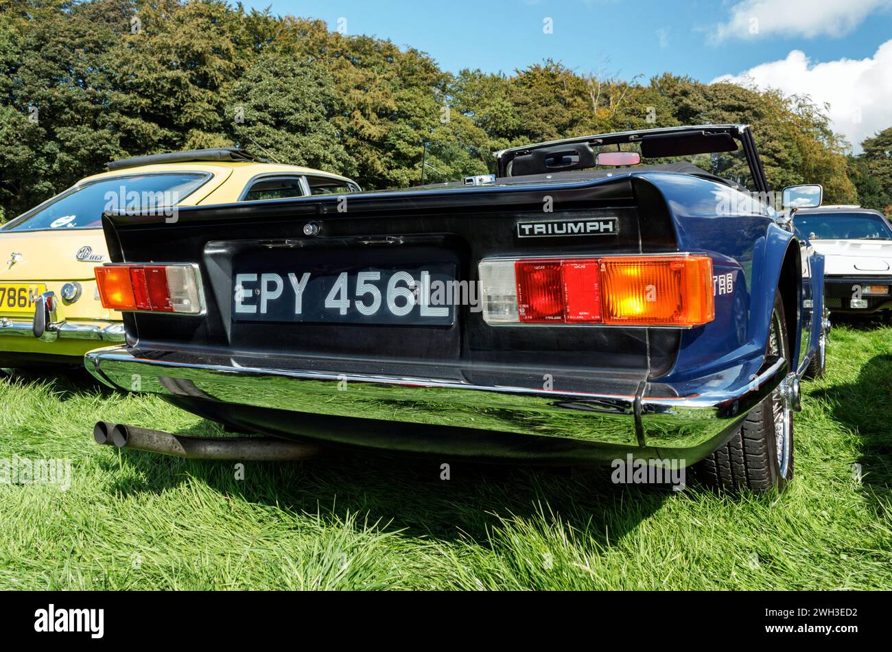 Triumph TR6 rear view. Hoghton Tower Classic Car Show 2014 Stock Photo ...