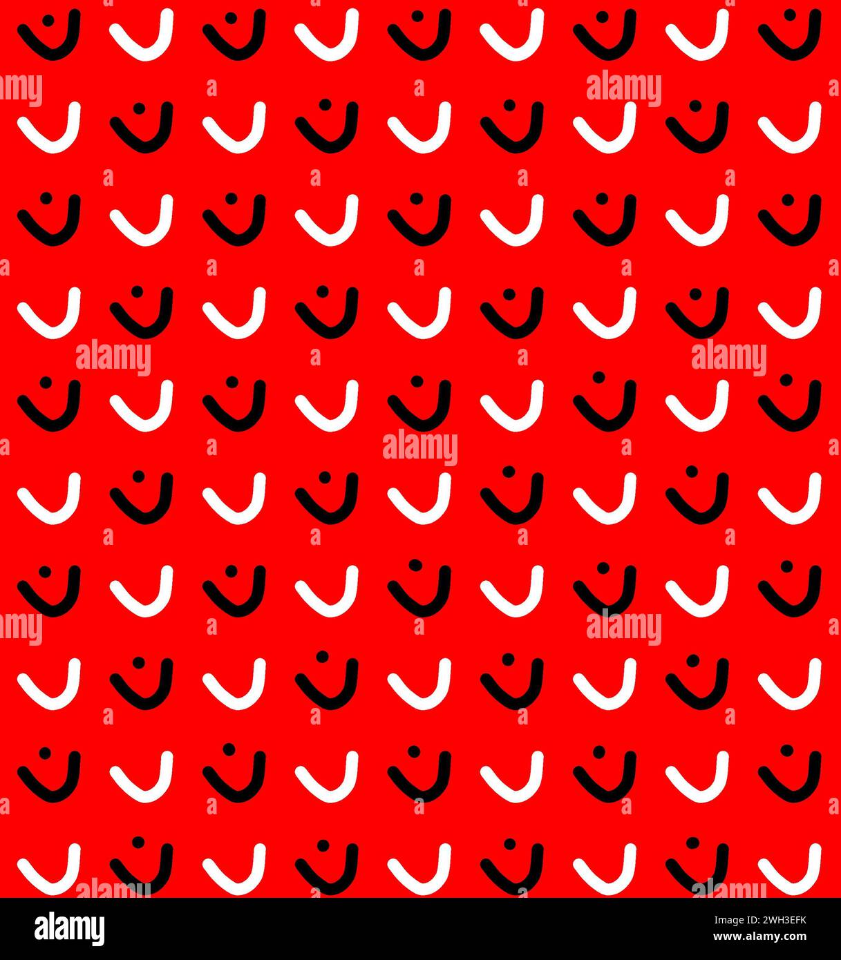 Abstract bright pattern with decorative elements on red background ...
