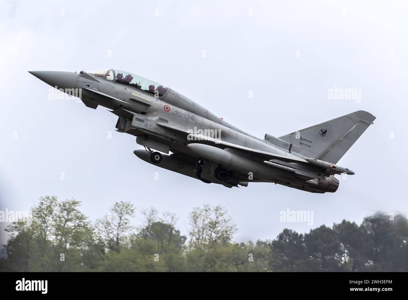 Italian Air Force Eurofighter Typhoon F-2000A fighter jet aircraft ...