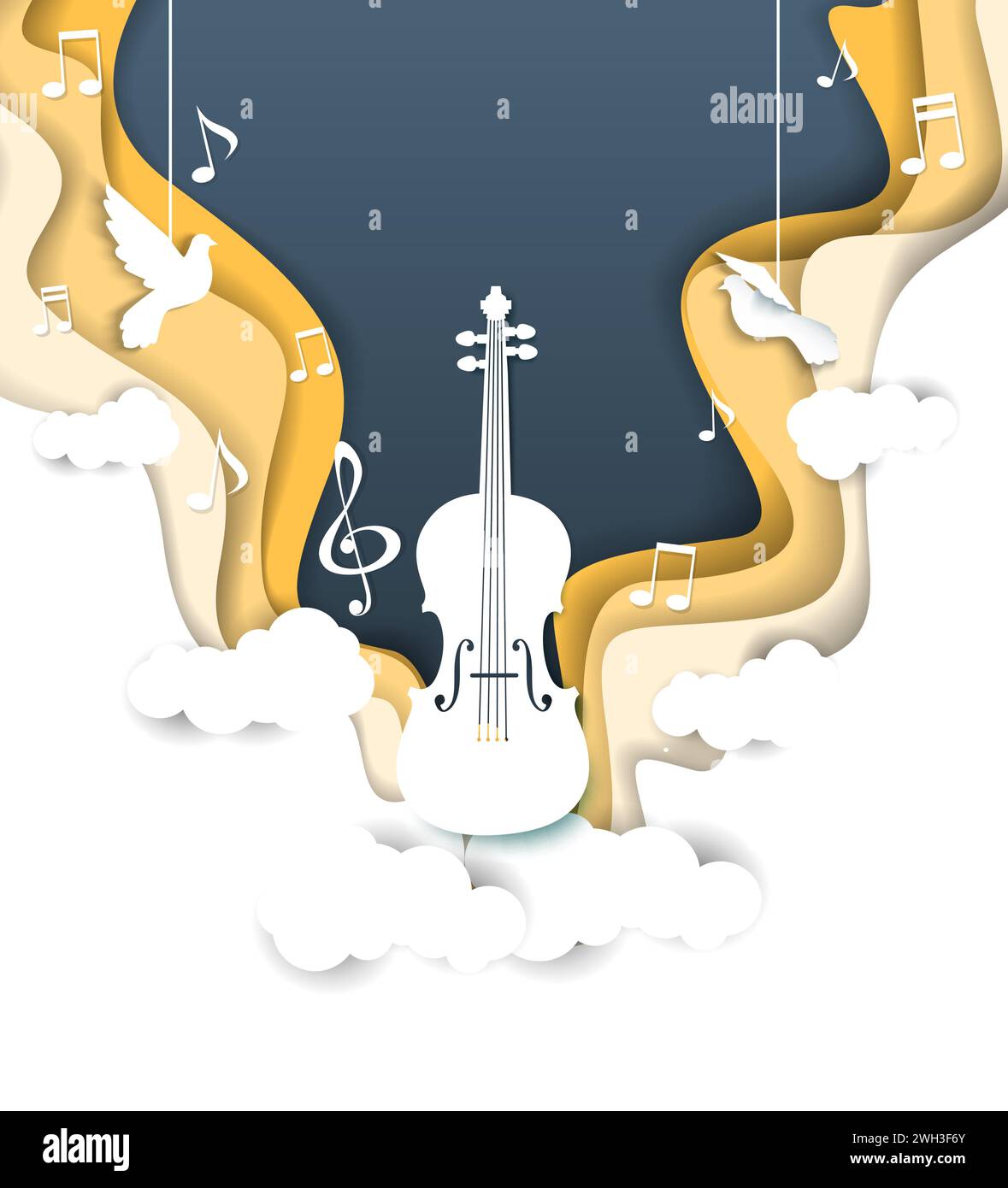 Doves band Stock Vector Images - Alamy