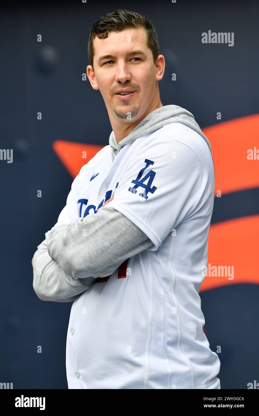 LOS ANGELES, CA - FEBRUARY 03: Los Angeles Dodgers Pitcher Walker ...