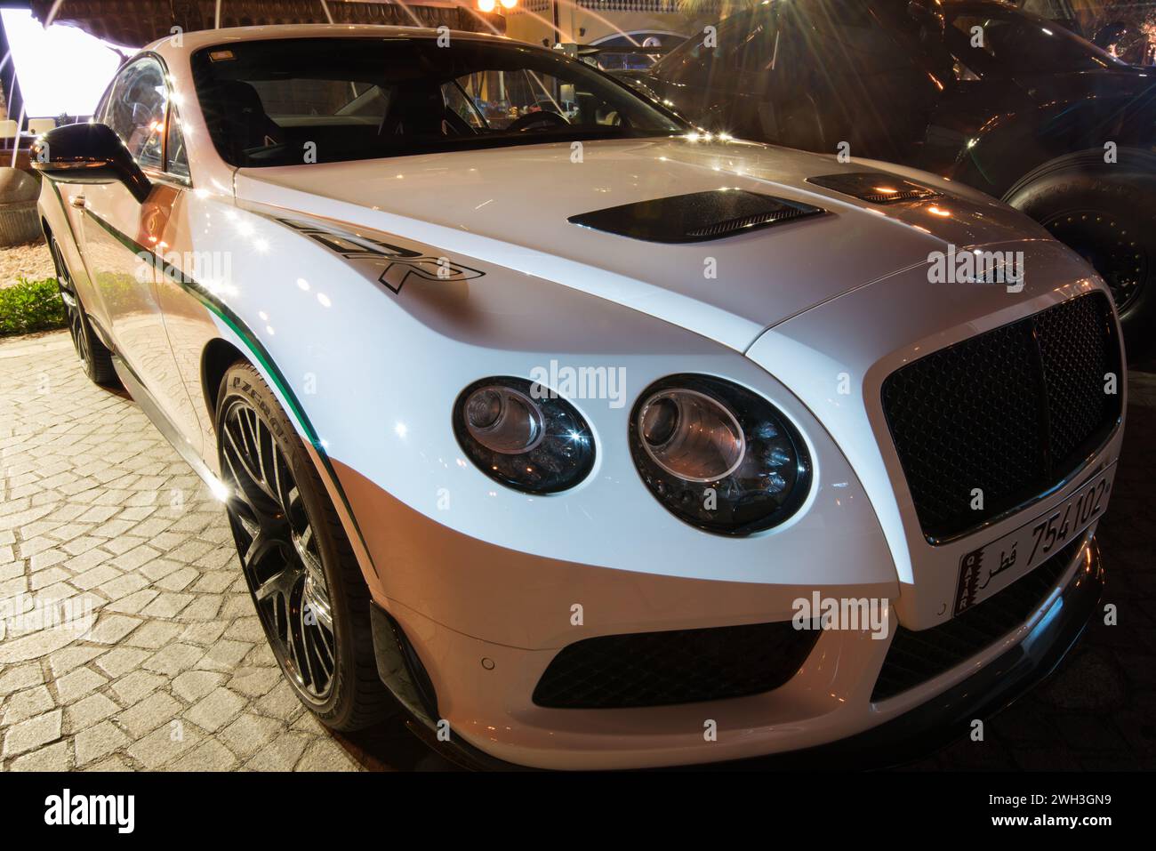 Doha , Qatar-February 01,2023 : Exhibition of luxury supercars ...