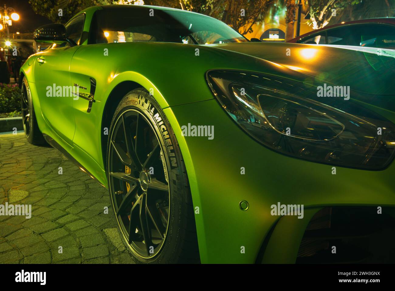 Doha , Qatar-February 01,2023 : Exhibition of luxury supercars ...